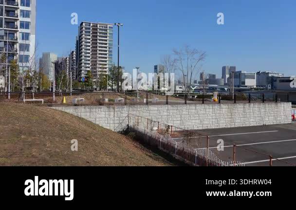 Tokyo Harumi Port Park January 2025 Stock Video Footage - Alamy