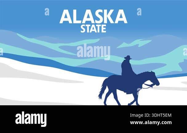 beautiful natural scenery in the state of Alaska Stock Video Footage ...