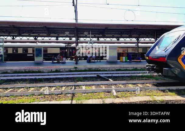 Verona, Italy - 30th August 2025: Slow motion footage of the train ...