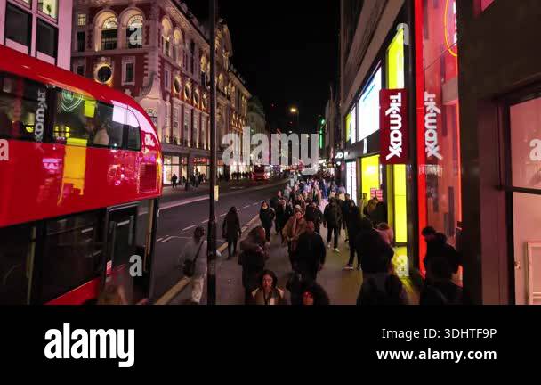 LONDON, UK - JANUARY 8, 2026 - People walking on Oxford Street ...