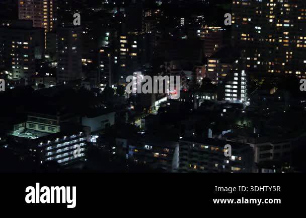 Takanawa Gateway City Observation Deck, Japan Night 2025 Stock Video ...