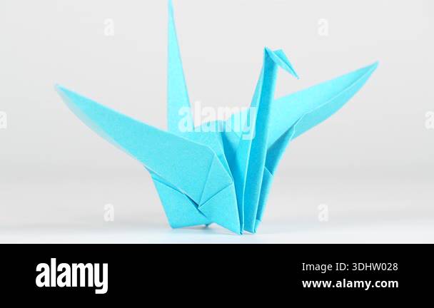 Japanese culture origami crane paper craft Orizuru Stock Video Footage ...