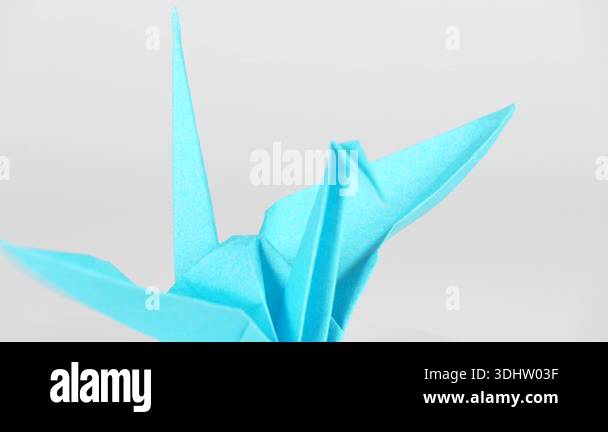 Japanese culture origami crane paper craft Orizuru Stock Video Footage ...