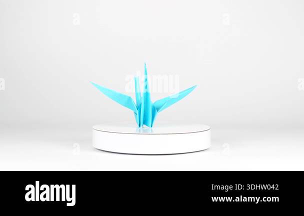 Japanese culture origami crane paper craft Orizuru Stock Video Footage ...