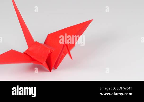 Japanese culture origami crane paper craft Orizuru Stock Video Footage ...