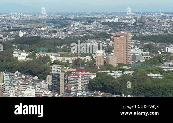 Ichikawa i-link town Observation deck in Japan 2023 Stock Video Footage ...