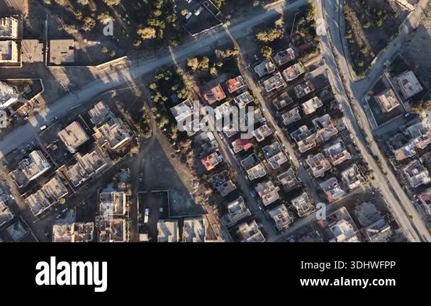 In Deir ez-Zor, Eastern Syria on January 21, 2026, Drone shot ...