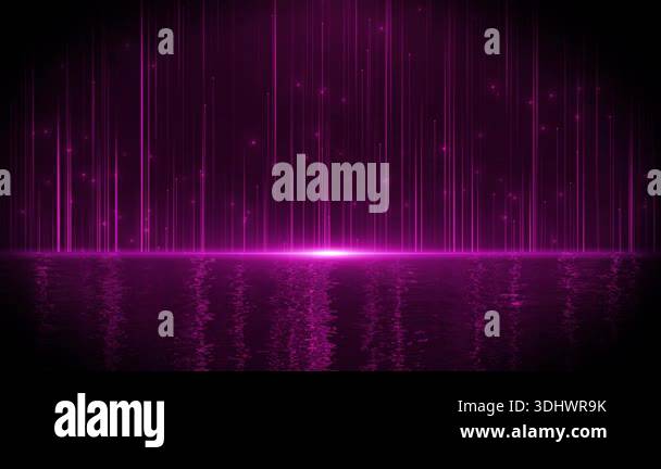 Beautiful neon particle lines stage background Stock Video Footage - Alamy