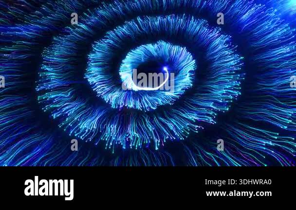 Beautiful blue particle flowers blooming stage background Stock Video ...