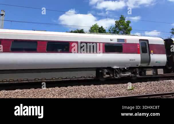 Hitachi AT300 high speed train No 801213 passes Potter's Bar, North ...