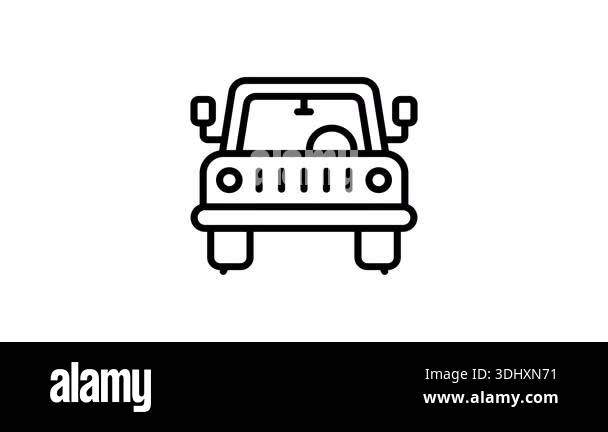 Hit the trail with our Jeep animated vector icon! Perfect for adventure ...