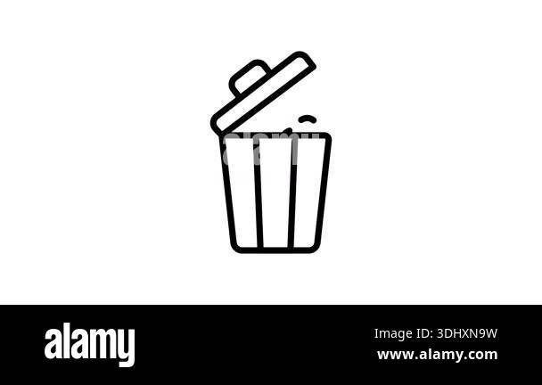 Keep it clean with our visually perfect Dustbin animated vector icon ...