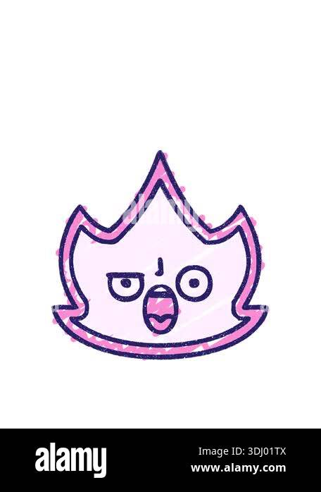 jumping motion animation of Flame Character Chalk Drawing Stock Video ...