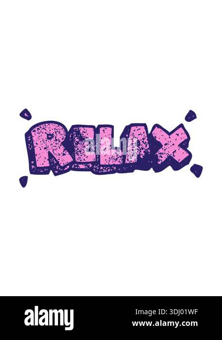 pixelize effect animation of relax text Stock Video Footage - Alamy