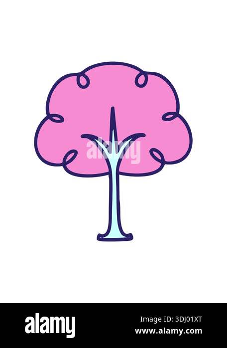 jiggle motion animation of a cherry blossom tree in bloom Stock Video ...