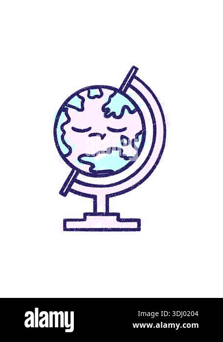 shine light effect animation of Globe Map Chalk Drawing Stock Video ...