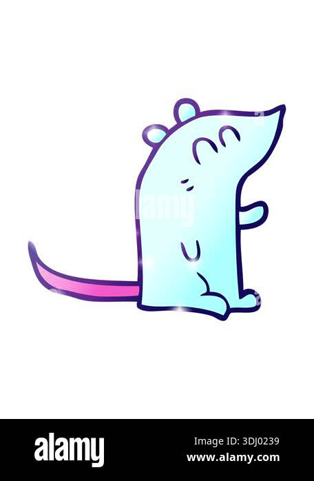 glitter effect animation of freehand drawn cartoon mouse Stock Video ...