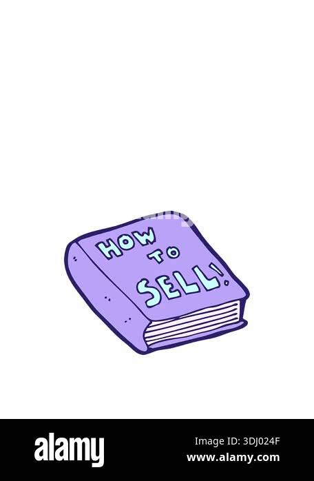 stretching up animation of cartoon how to sell book Stock Video Footage ...