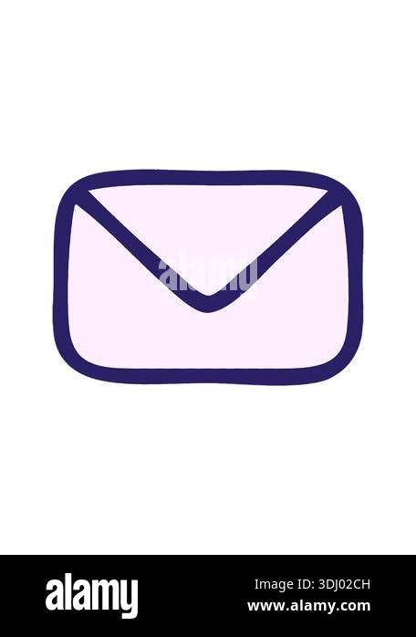 spinning motion animation of comic book style paper envelope Stock ...