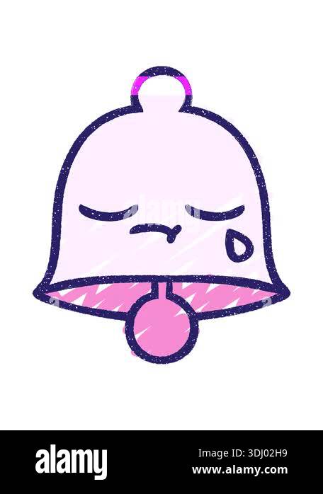 power up animation of a Bell Chalk Drawing Stock Video Footage - Alamy