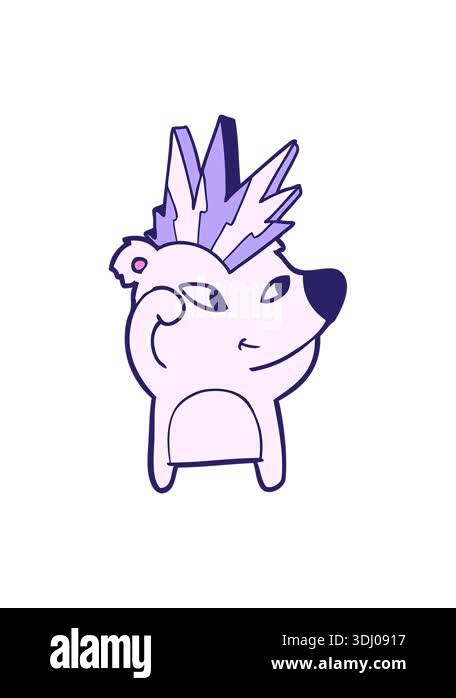 bob and pause animation of cute cartoon bear image Stock Video Footage ...