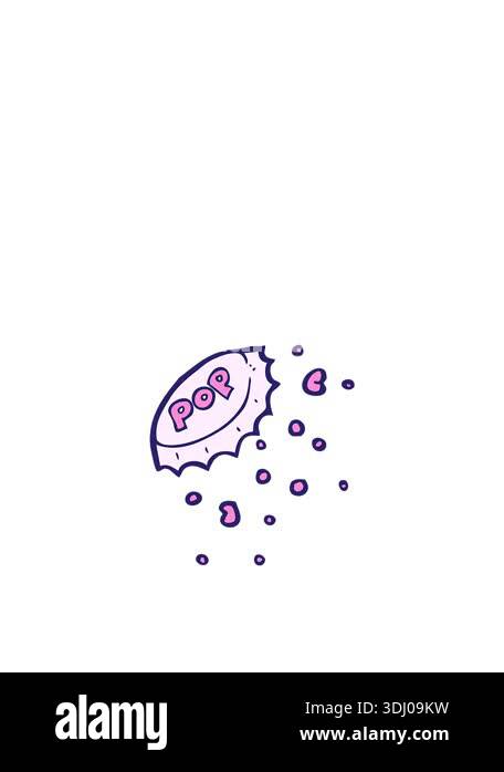 jumping motion animation of cartoon pop cap Stock Video Footage - Alamy