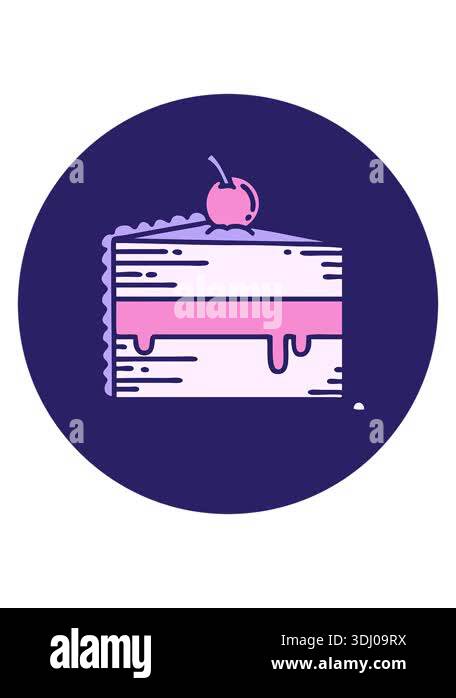 shine light effect animation of cake circle sign Stock Video Footage ...