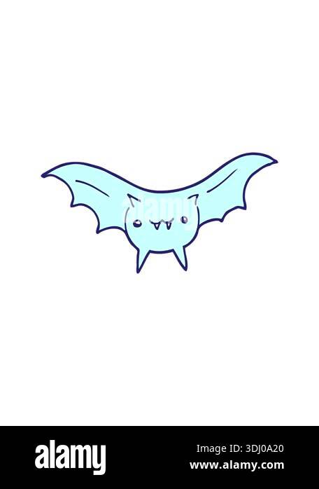 popping motion animation of cartoon bat Stock Video Footage - Alamy