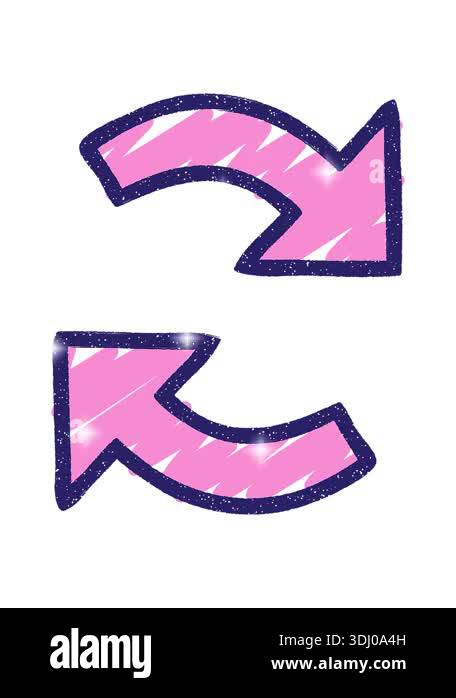 glitter effect animation of Recycling Arrows Chalk Drawing Stock Video ...