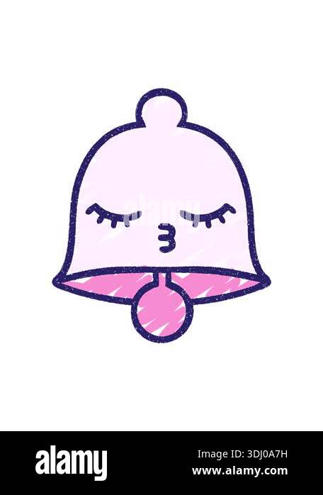 spinning motion animation of Bell Chalk Drawing image Stock Video ...