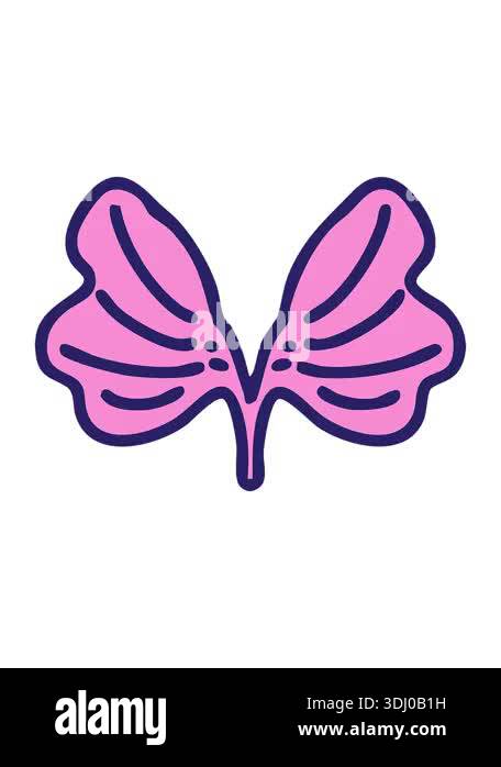 pixelize effect animation of a traditional japanese ginko split leaf ...