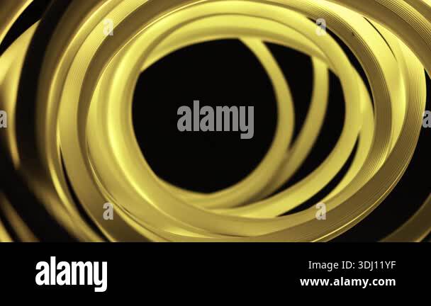 Circle multicolor led light garland background on black. close-up Stock ...