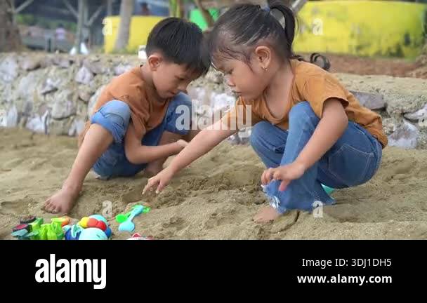 Bone, South Sulawesi, Indonesia, January 17, 2026: Two Small Children ...