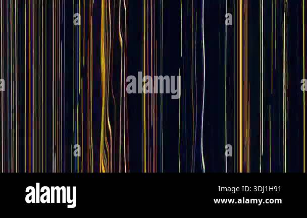 Animation of an TV LCD Screen or electronic device broken and glitching ...