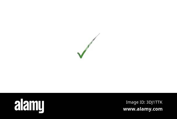 correct verified sign or mark Stock Video Footage - Alamy