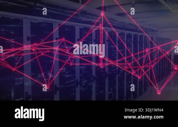 On fade in, red overlay pulsing and scrolling with flickering nodes ...