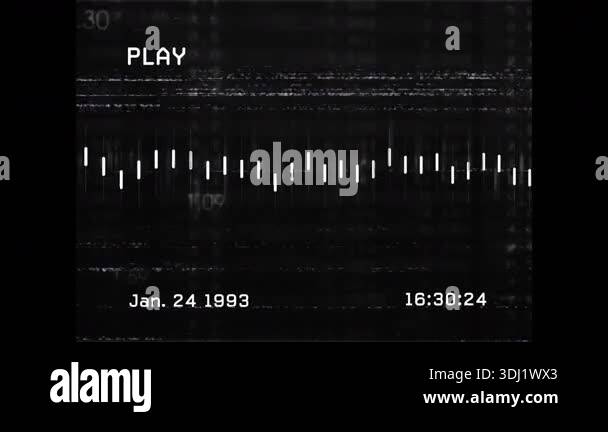 PLAY indicator appearing bars fluctuating and timecode updating and ...