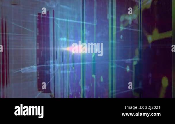 Booting panel pulsing core, scan beam sweeping data streaming map ...