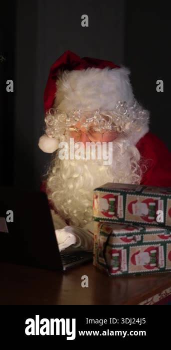 Santa claus sitting desk typing Stock Videos & Footage - HD and 4K ...