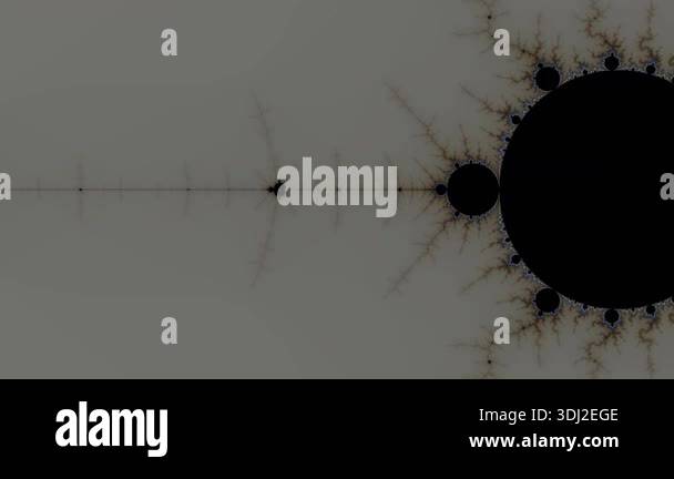 Abstract mathematical animation zooming into the intricate details of ...