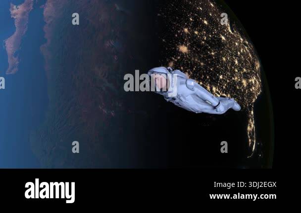 3D rendering of a male astronaut Stock Video Footage - Alamy