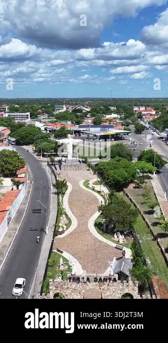 Christ The Redeemer At Parnaiba In Piaui Brazil. Church Landscape ...