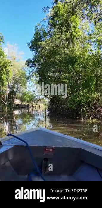 Boat Tour At Tutoia In Maranhao Brazil. Parnaiba Delta Landscape ...