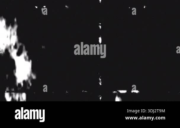 Abstract analog light distortion animation for overlay. Signal ...