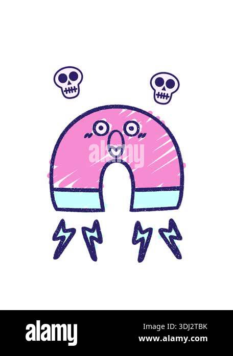 spinning skulls animation of Magnet Chalked drawing Stock Video Footage ...