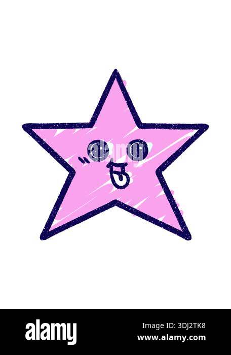 neon light effect animation of Happy Star Chalk Drawing Stock Video ...