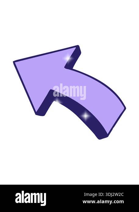 glitter effect animation of cartoon of arrow Stock Video Footage - Alamy