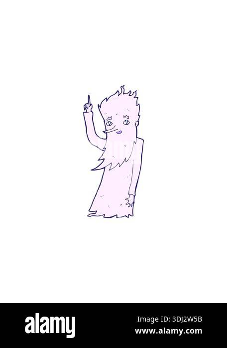 radioactive glowing animation of jack frost cartoon Stock Video Footage ...