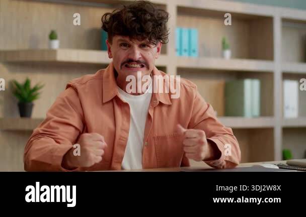 Portrait stressed Caucasian business man feeling rage furious yelling ...