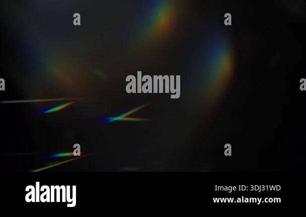 Rainbow Prism Light Leaks Effects Movement Overlay Abstract Stock Video ...